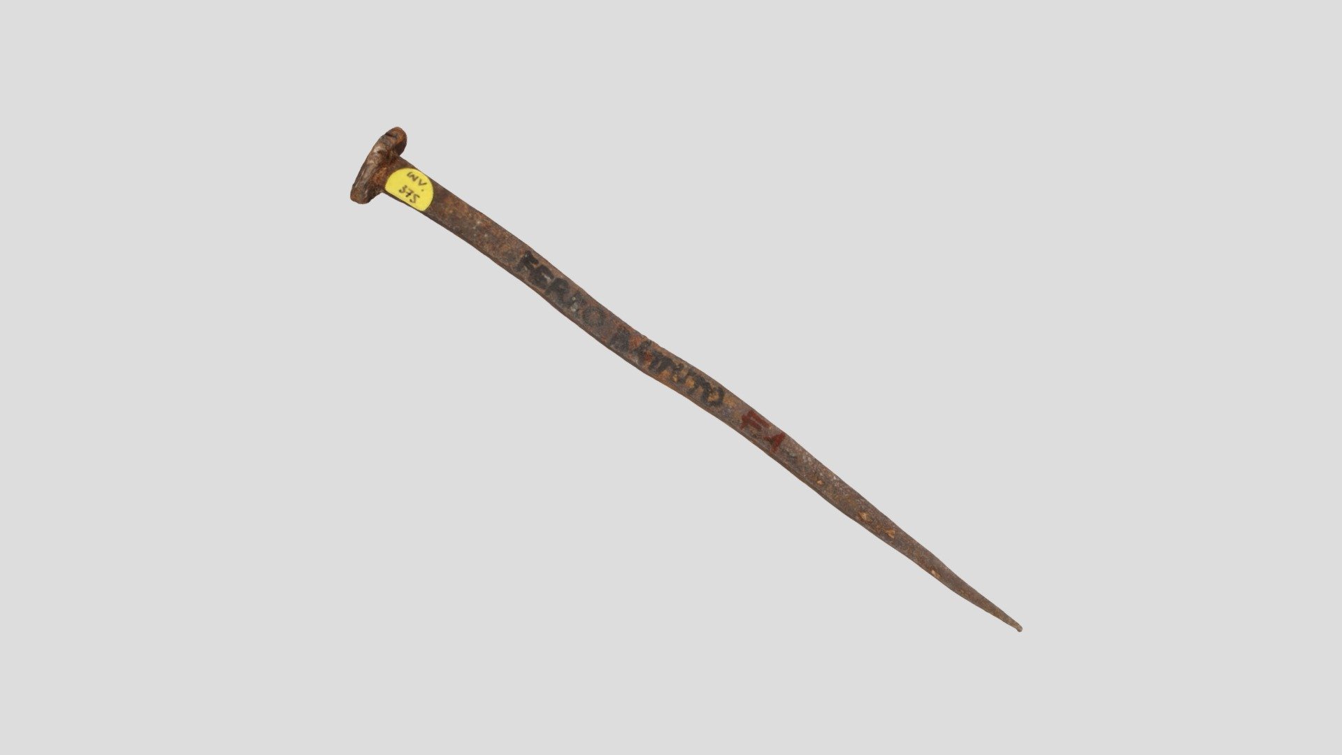 wrought iron nail - 3D model by SMA-UniGe [5f6973a] - Sketchfab
