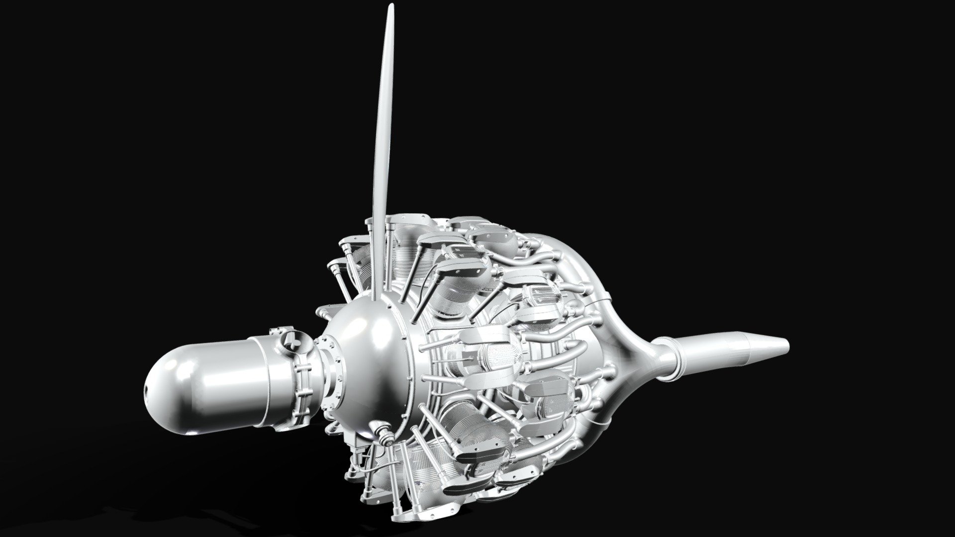 Aircaft Radial Engine esboço - Download Free 3D model by LM3D ...