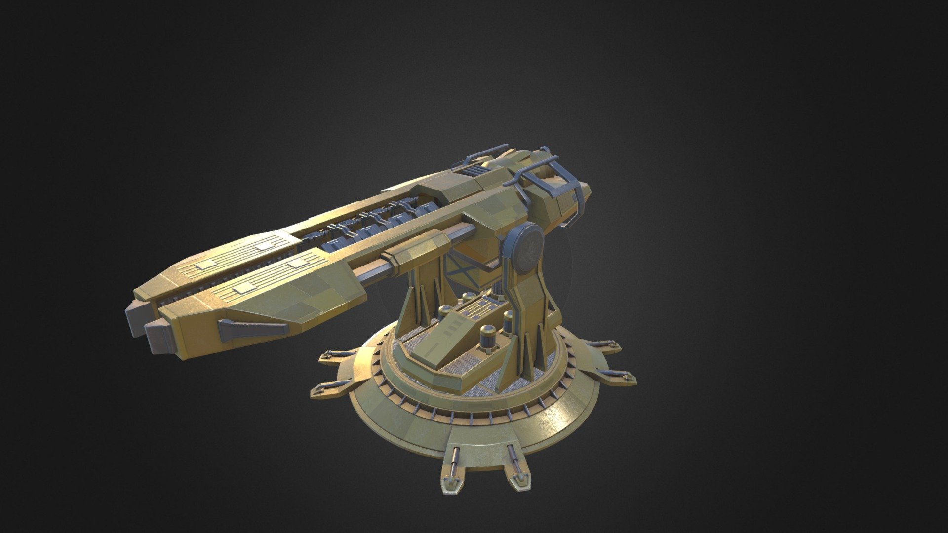Rail Gun - Download Free 3D model by Brandon Harper (@bharper) [5f6c60e ...