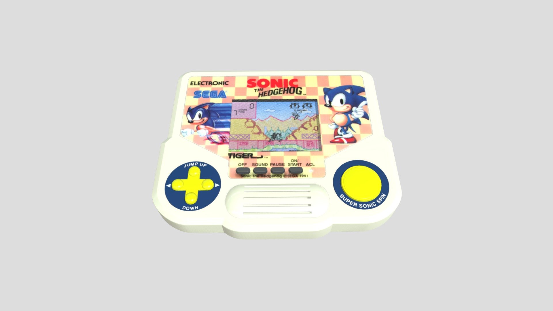 Tiger Electronics Sonic - 3D model by kongyiu [5f6dcc9] - Sketchfab