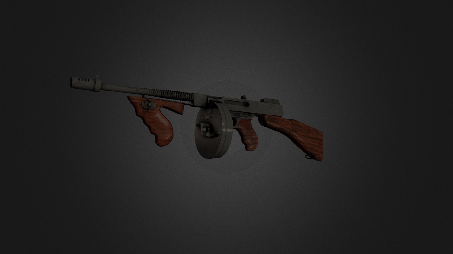 Thompson M1928 submachine gun - 3D model by ianwasson [5f7027a] - Sketchfab