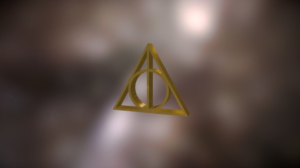 "The Deathly Hallows" Ornament - 3D model by Caleb Barkocy (@c_barkocy ...