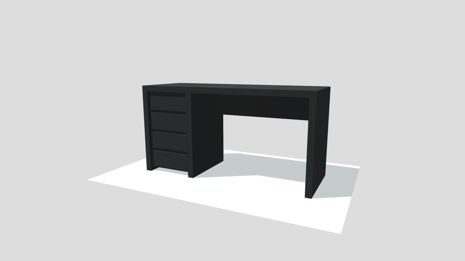 Modern Desk - Low Poly Model - Download Free 3D model by joevdhooff ...