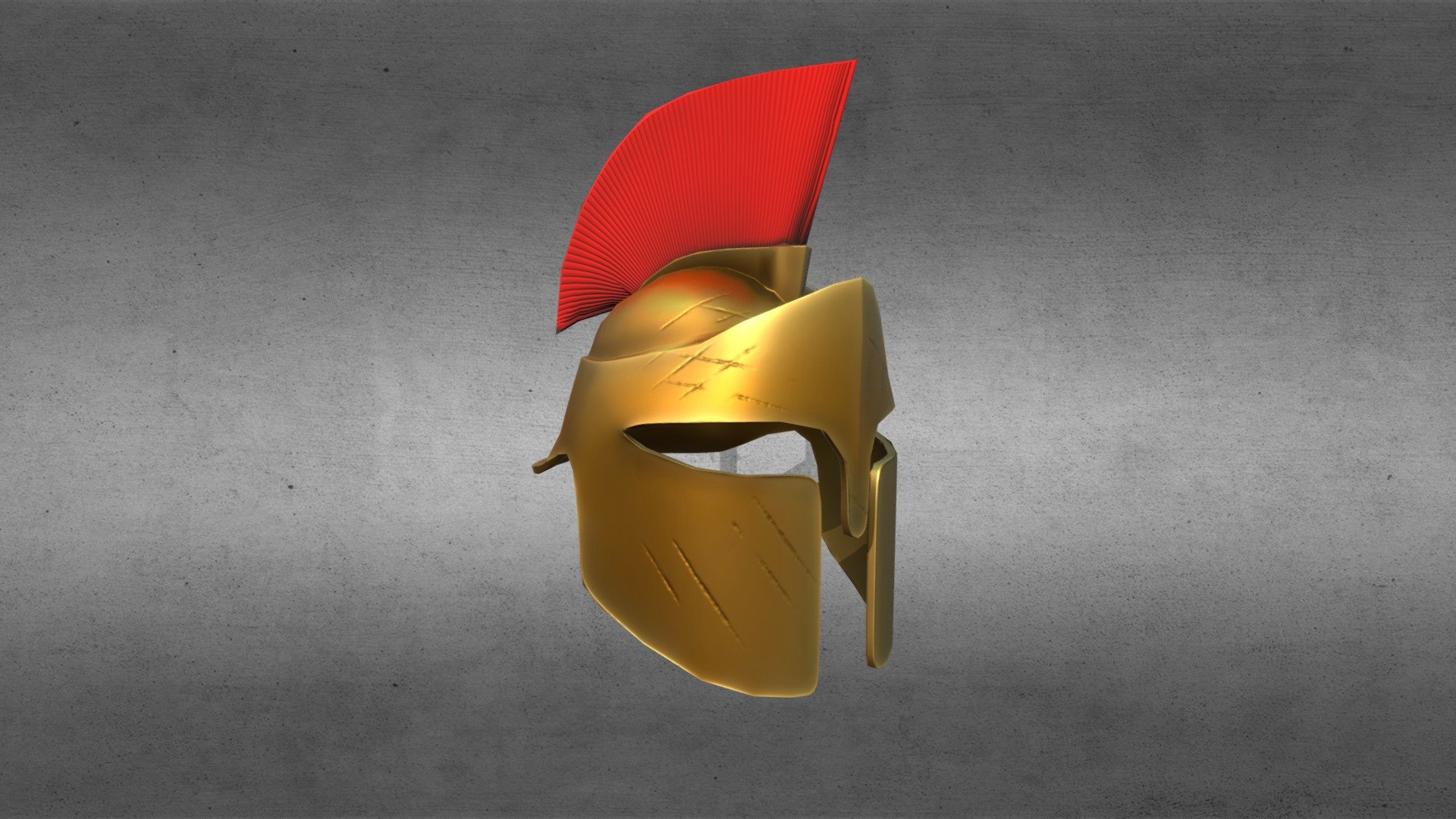 Stylized spartan helmet - 3D model by Hene [5f7386f] - Sketchfab