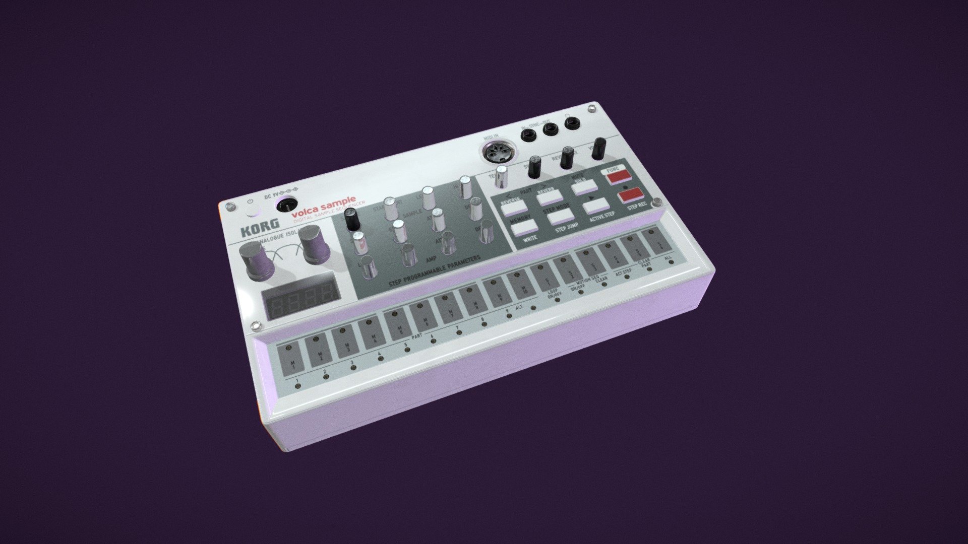 KORG Volca Sample - Download Free 3D model by yanix [5f76231] - Sketchfab