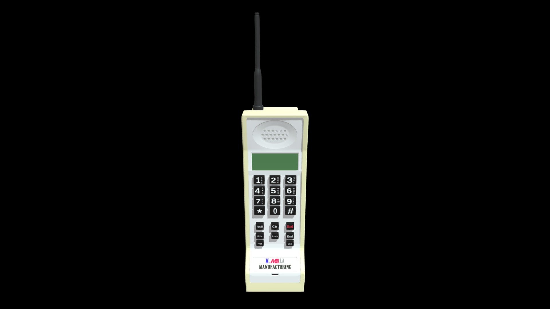 Old Mobile Phone (Brick) - Download Free 3D model by D0uble_Zer0 ...