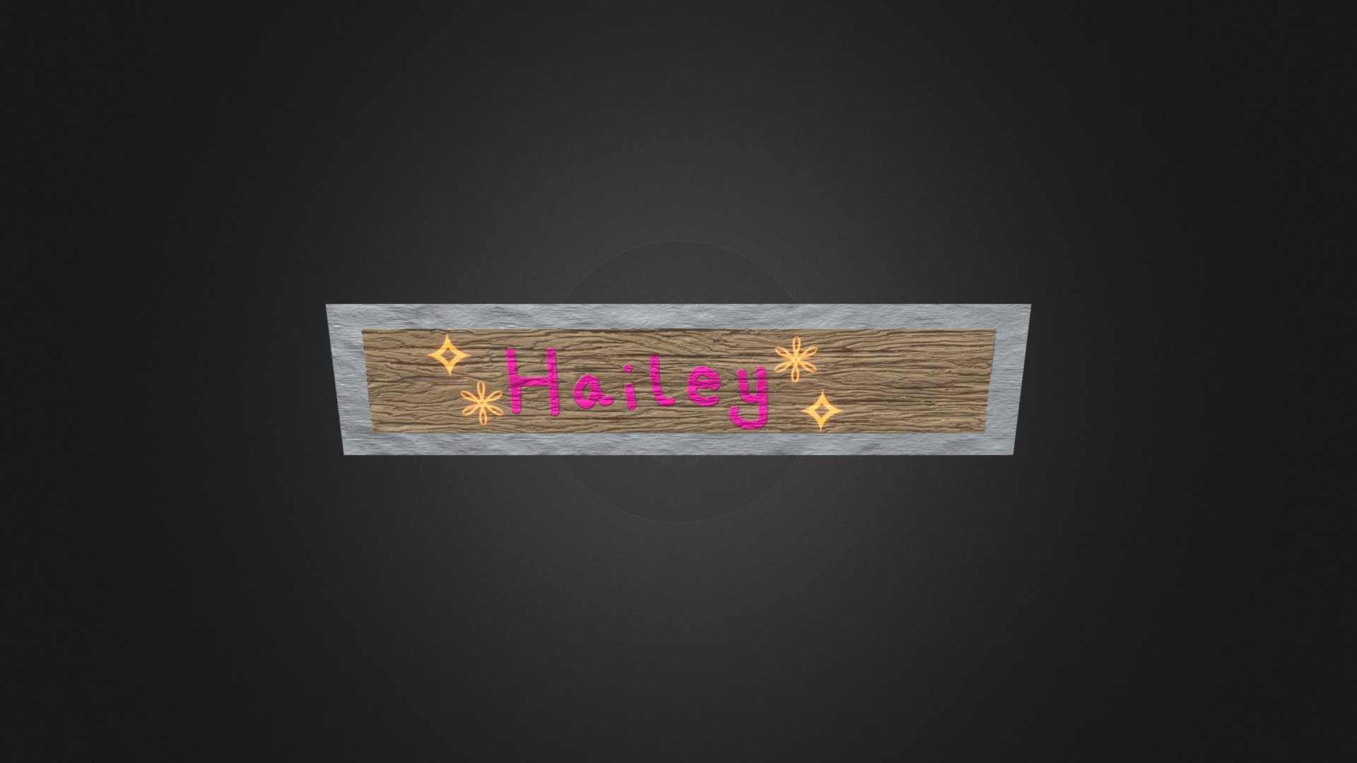 NamePlate - 3D model by haileyb [5f7ffa2] - Sketchfab