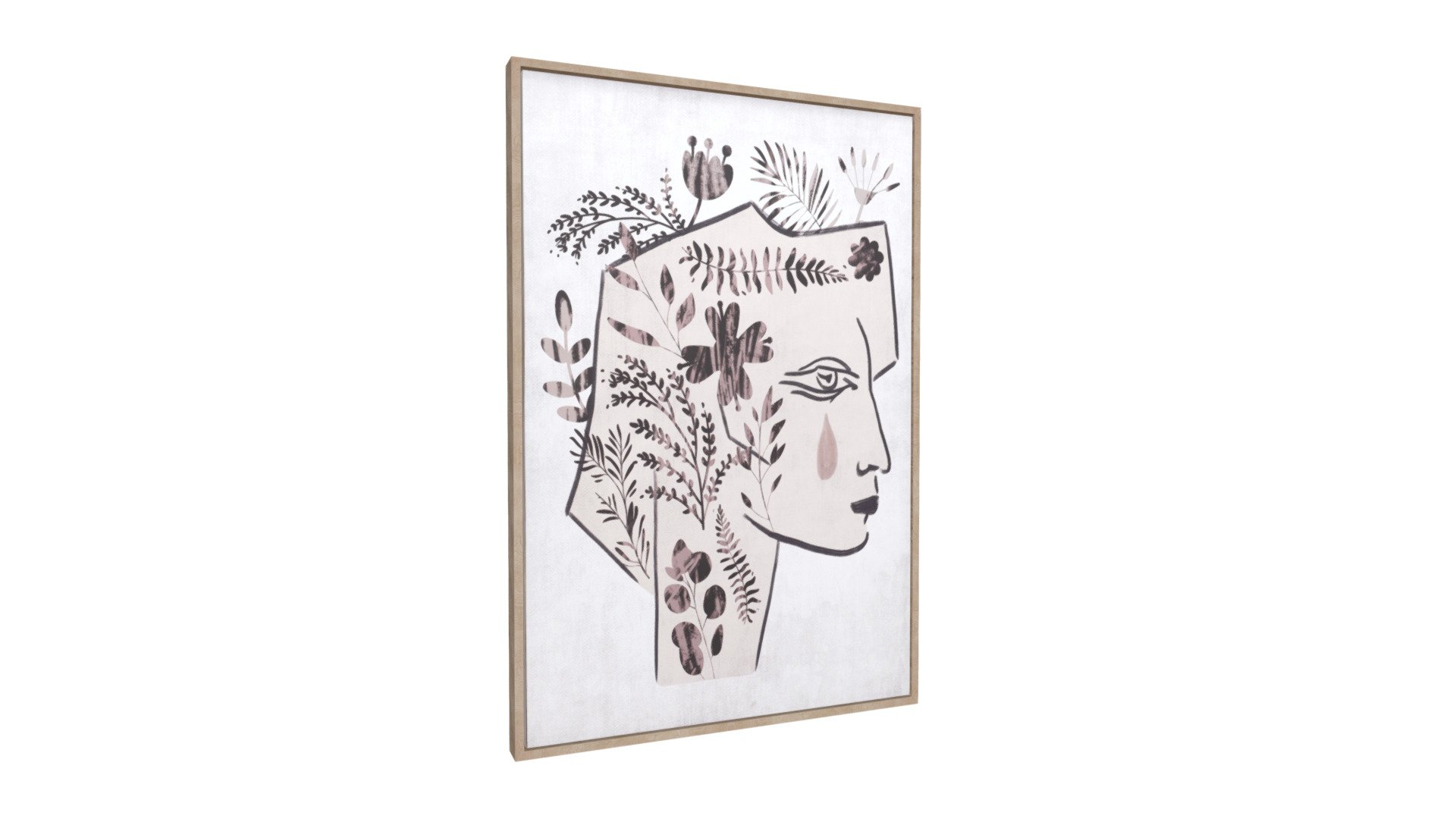 Mujer Canvas Wall Art Multicolor - A12247 - 3D model by Zuo Modern ...