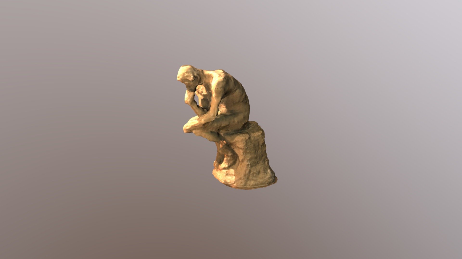 Thinker Model - 3D model by Garza (@garza420) [5f86f77] - Sketchfab