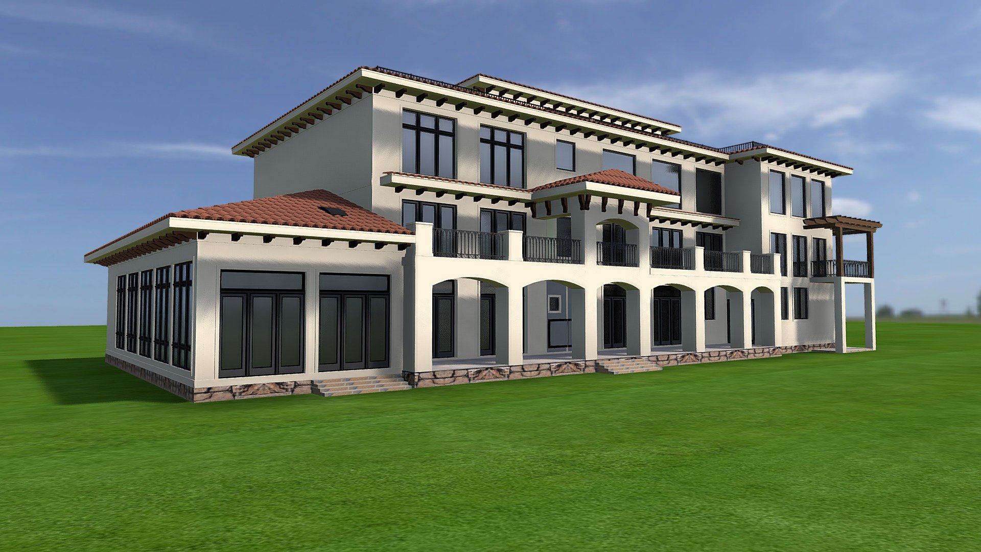 Bost - 360 spin model of 3D house - 3D model by Render3DQuick [5f8736e ...