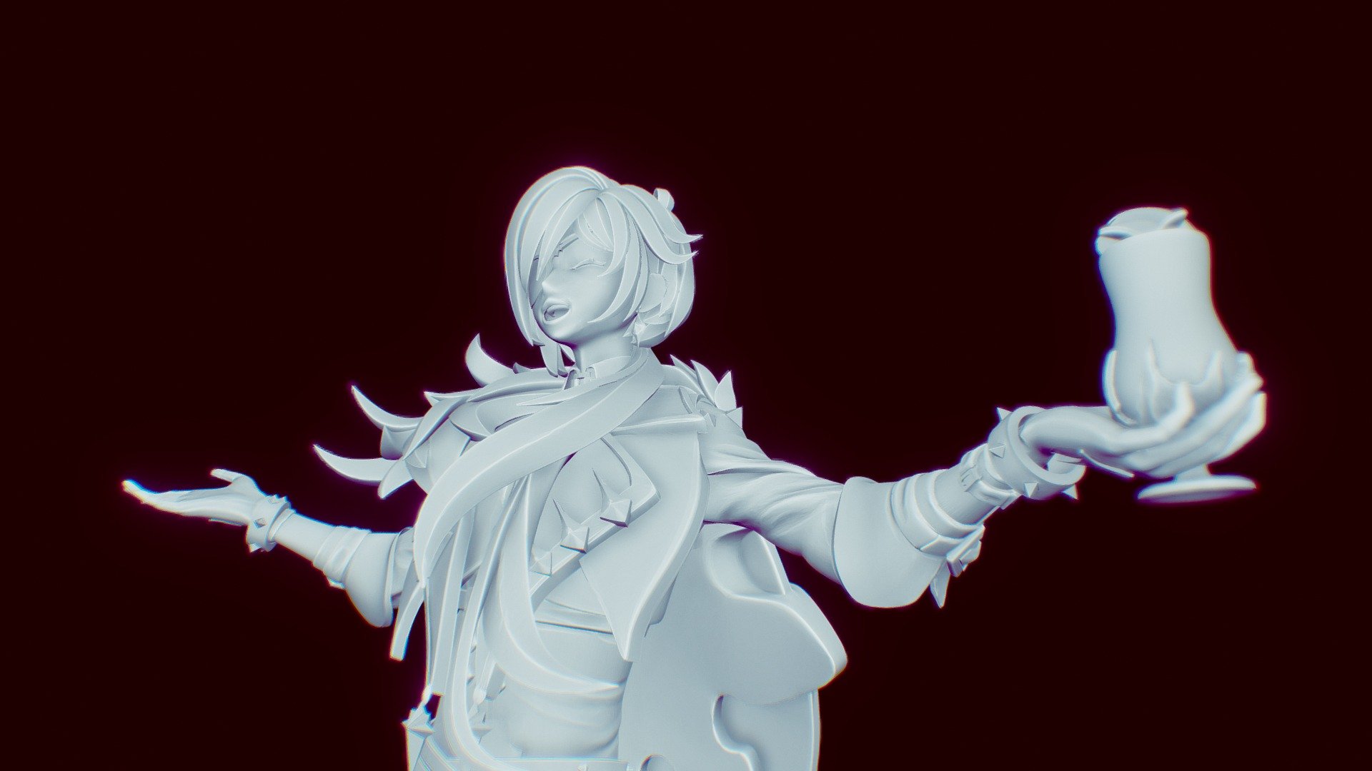 Kaeya | Genshin Impact - 3D model by Gray World Corporation (@grayworldcorporation) [5f894d5 ...