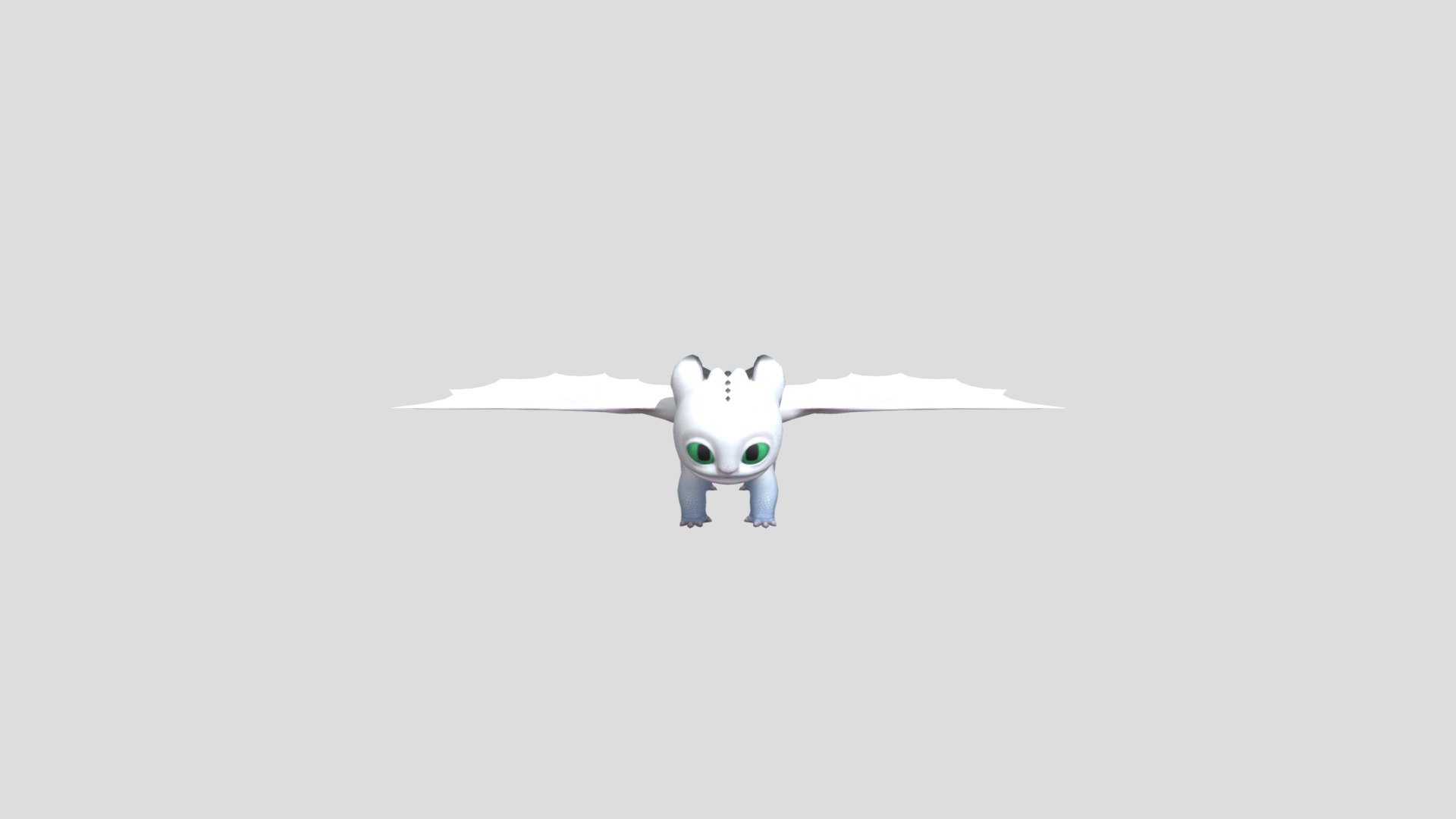 Dragon night Light fury Pouncer - Download Free 3D model by LunaEagle ...