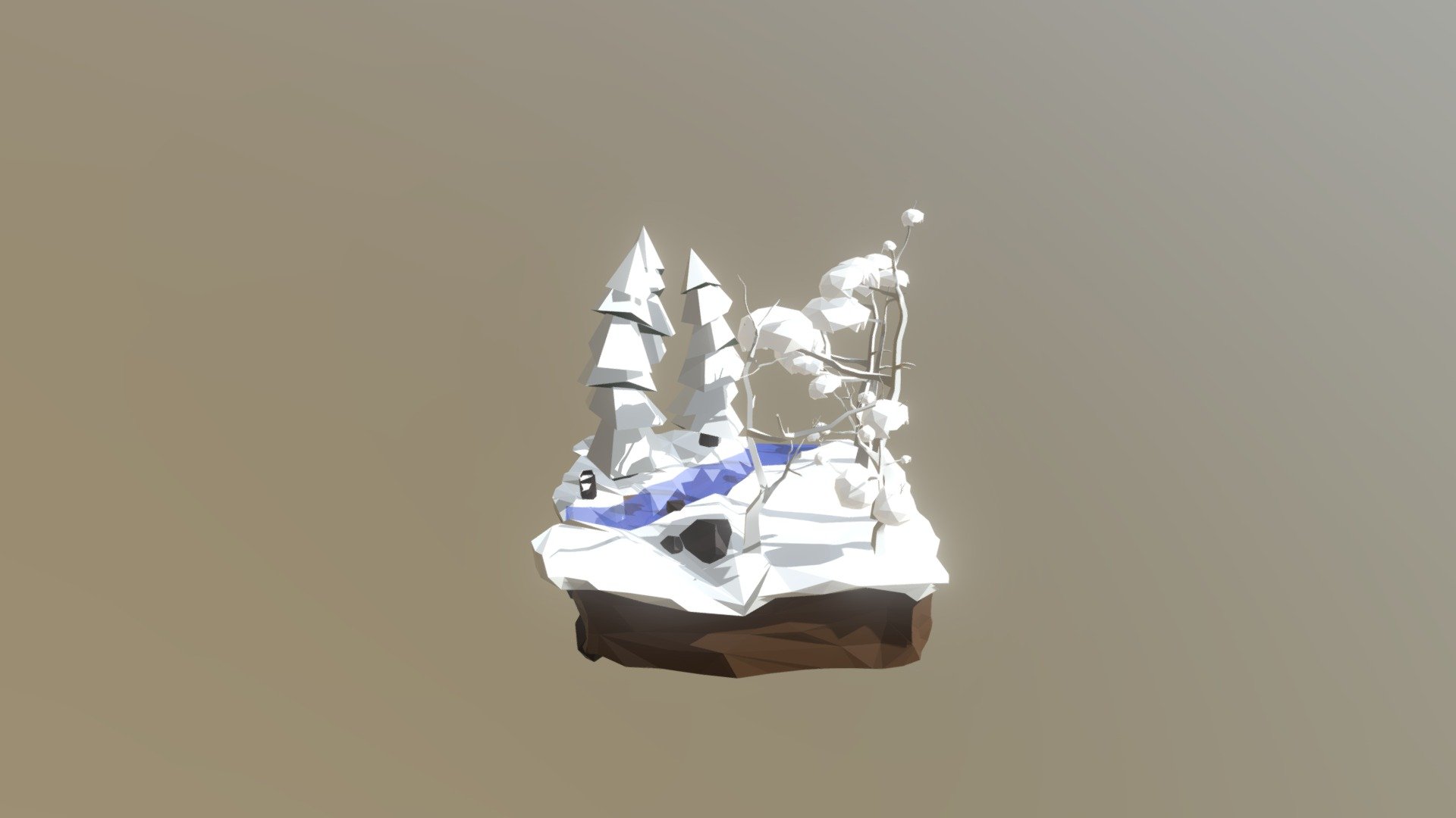 Low Poly Snow Environment - 3D model by Gabriel Lyra (@Gabriellyra ...