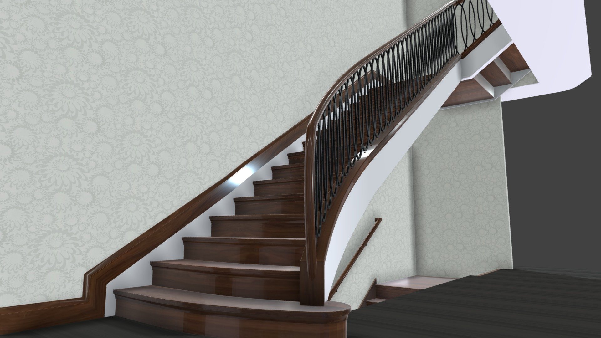 Oval Balusters With Flair - 3D model by 3D Software for Stair Design ...