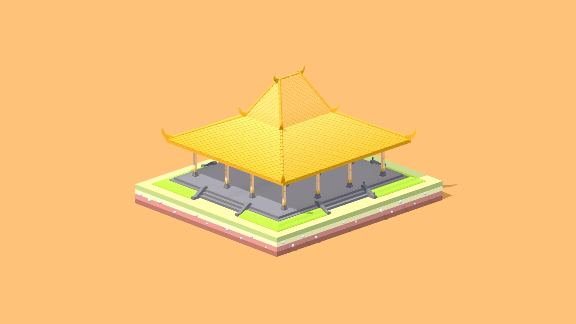 Joglo Isometri - Buy Royalty Free 3D model by Kyyy_24 ...