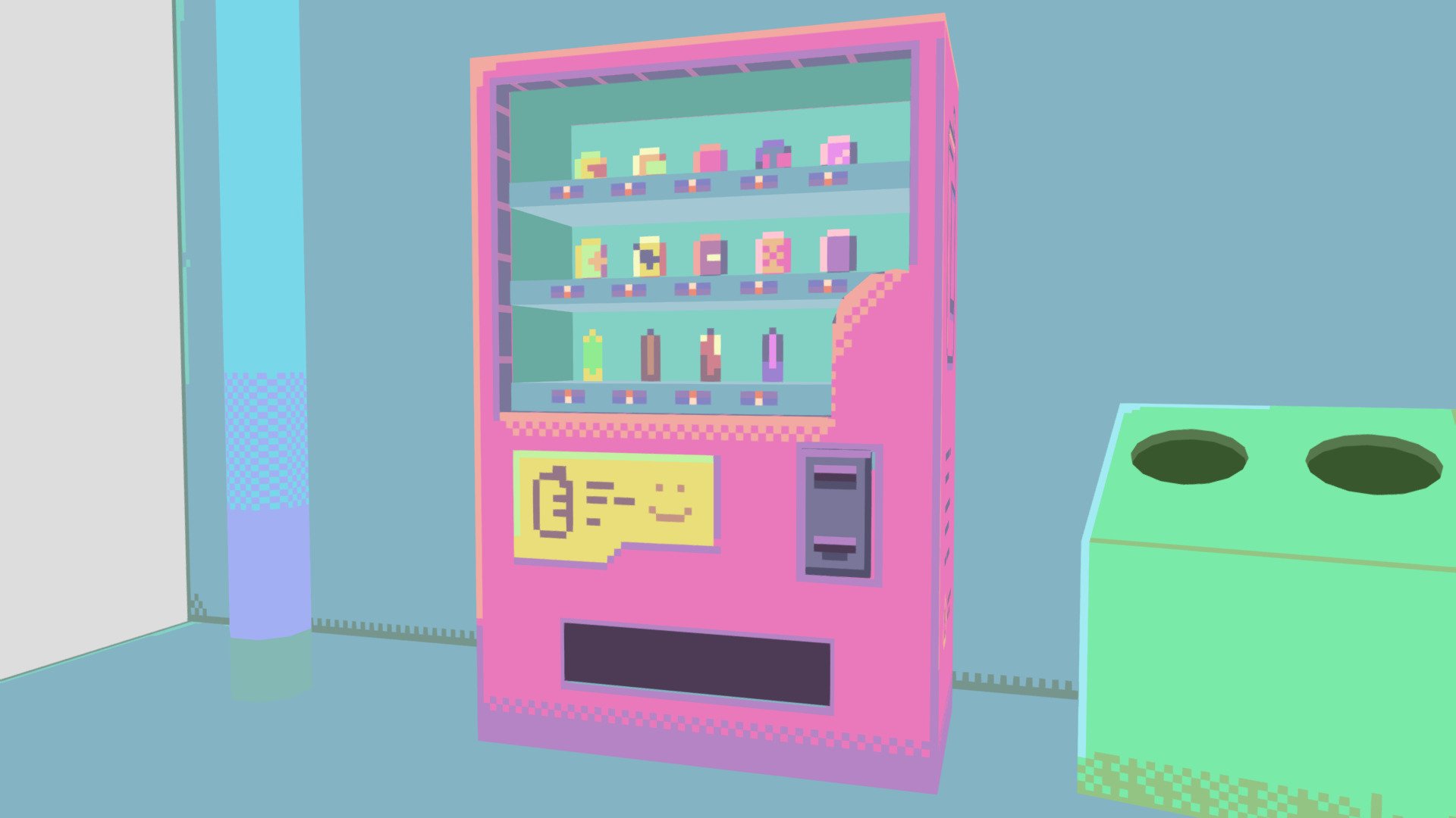 Pixel Vending Machine - 3D model by Chavafei [5f9792e] - Sketchfab