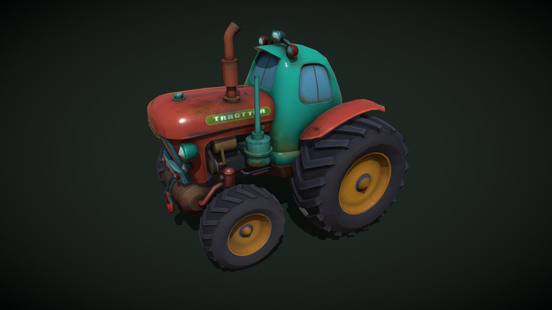 Tractor - 3D model by Pepe Nuñez Naranjo (@josenuneznaranjo) [5f97f20 ...