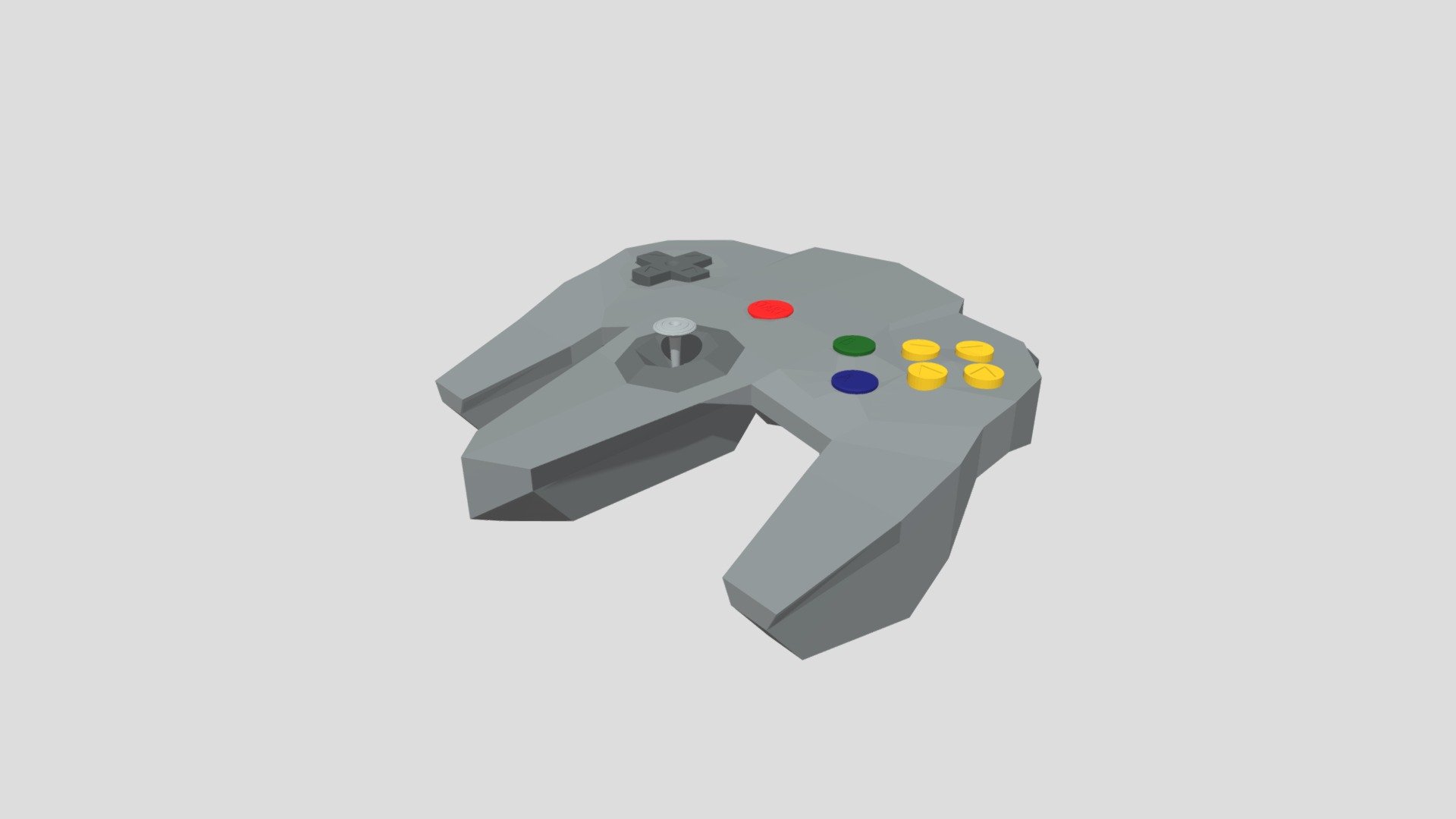 Lowpoly N64 Controller - Download Free 3D model by morejpeg [5f98706 ...