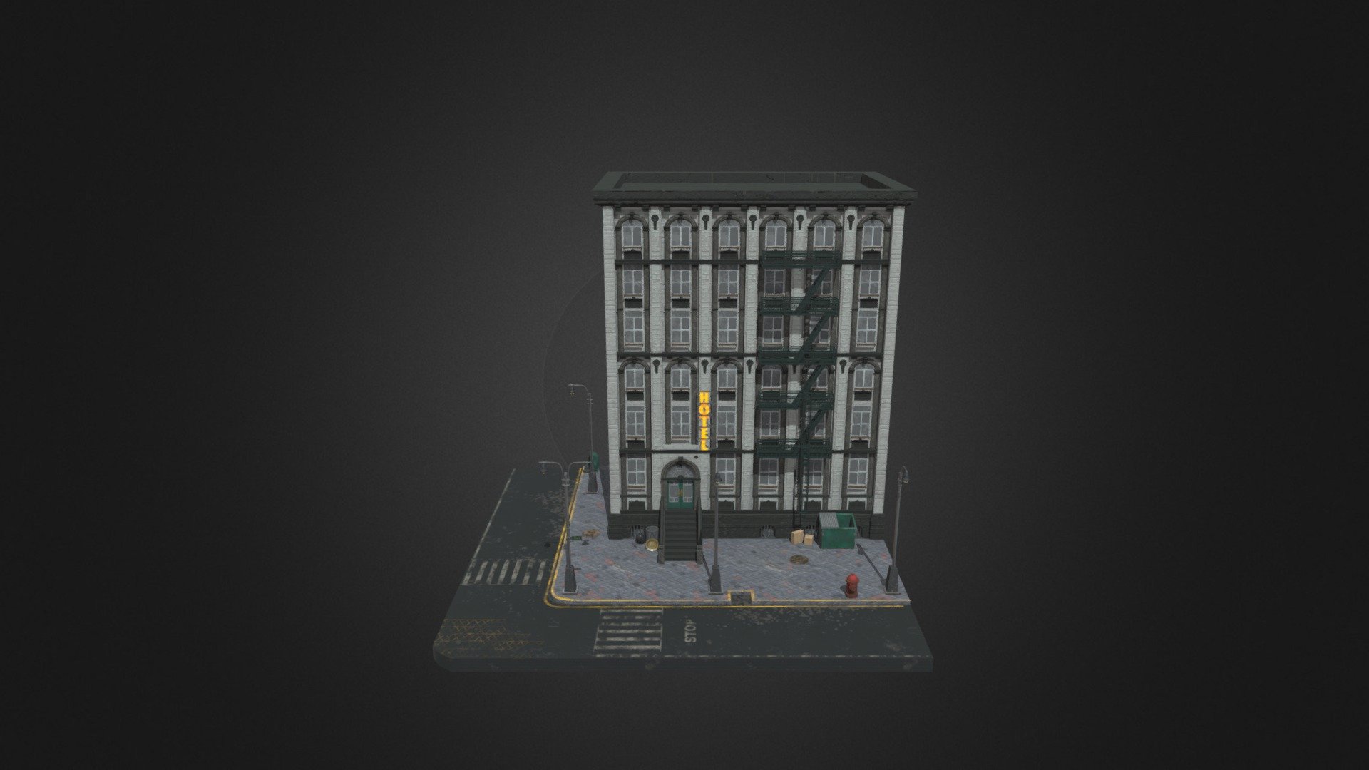 Hotel - 3D model by SimuLANtion [5f99c65] - Sketchfab