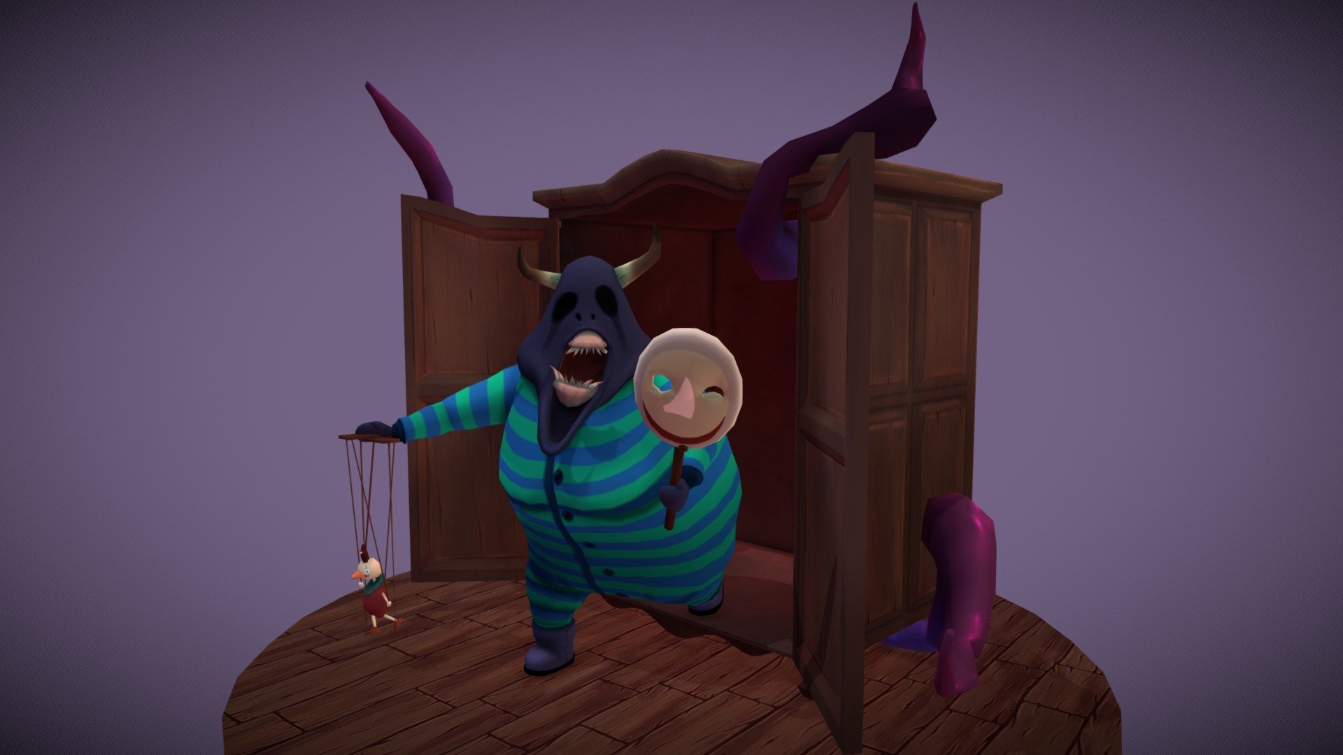 Bicho-Papão - 3D model by Luis Mesquita (@luishmsc) [5f9b0db] - Sketchfab