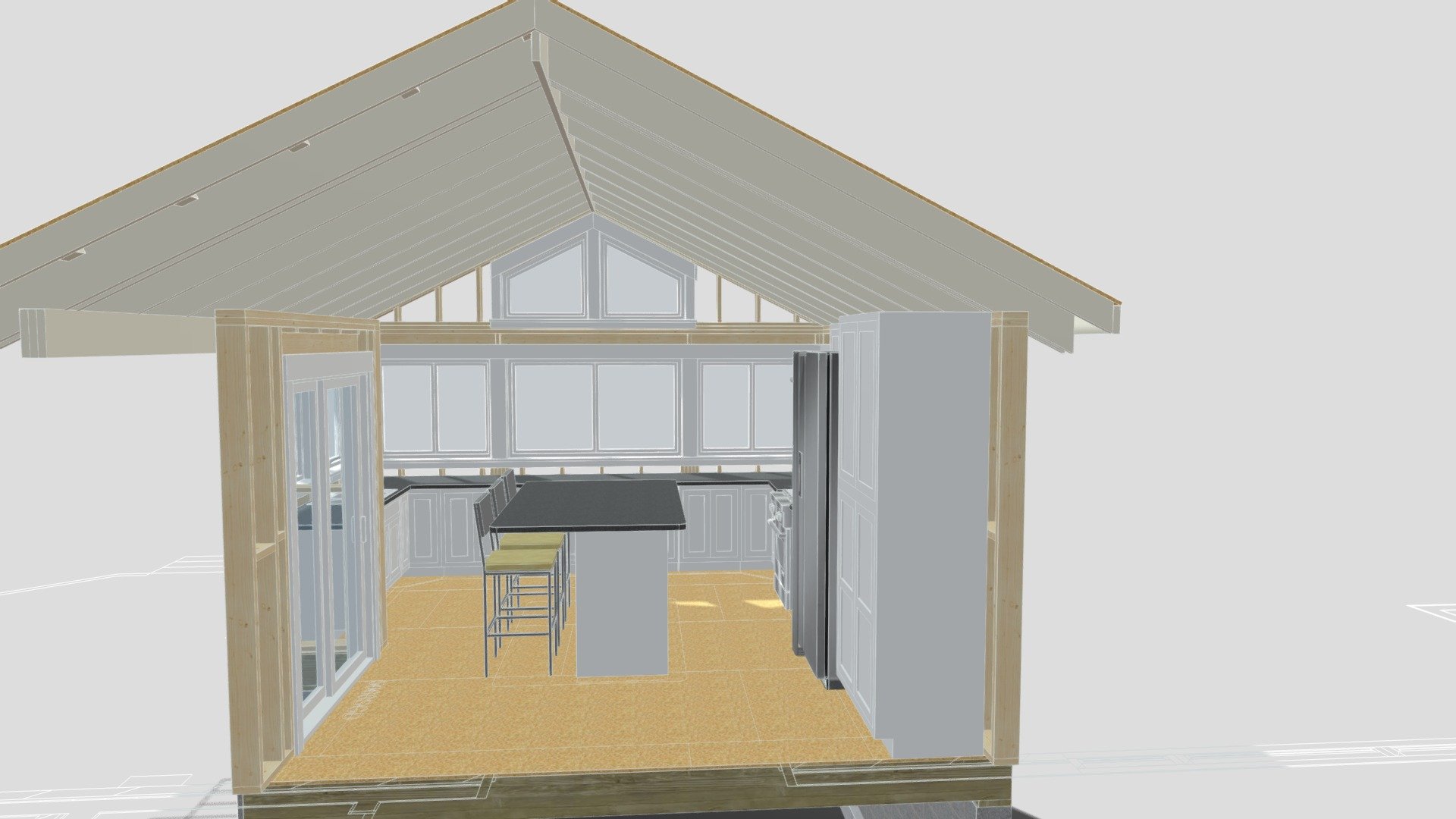 Ergenbright Kitchen Framing 1 - 3D model by Candarco LLC (@candarcollc ...