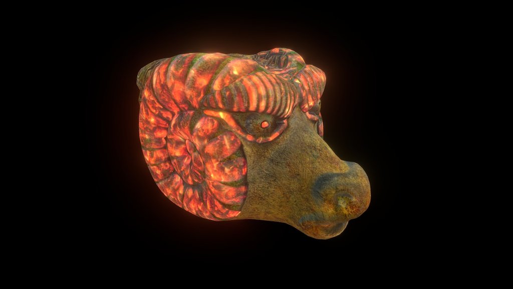 Ram Head - 3D model by olga_poloukhine [5f9dac9] - Sketchfab