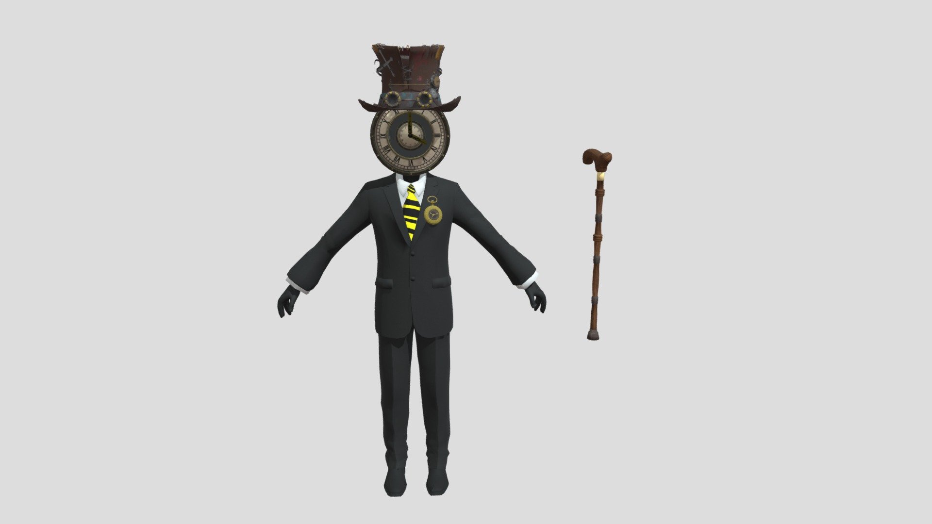 Chief Clockman - Download Free 3D model by Missingno21 [5f9e407 ...