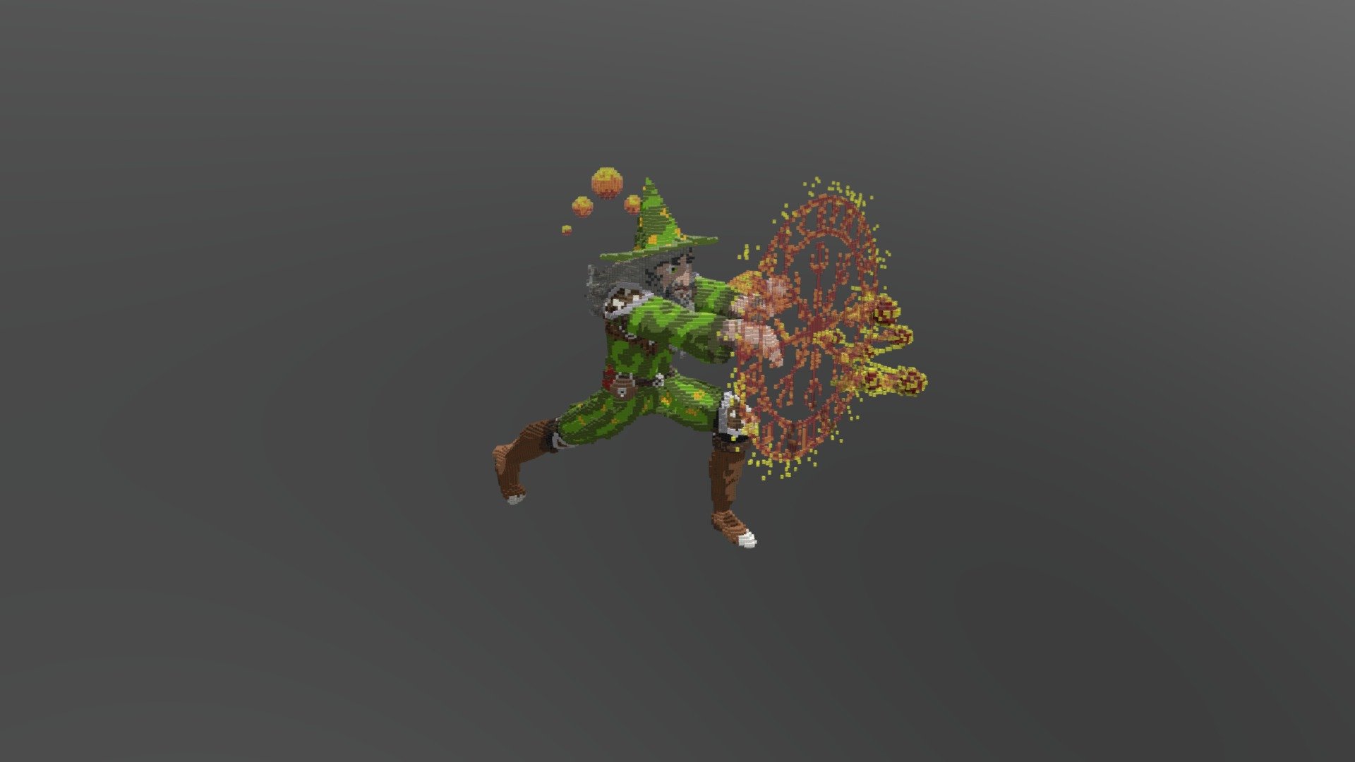 Green Wizard - 3D model by Biff_the_Horde (@vova.kaluzin) [5f9f854 ...