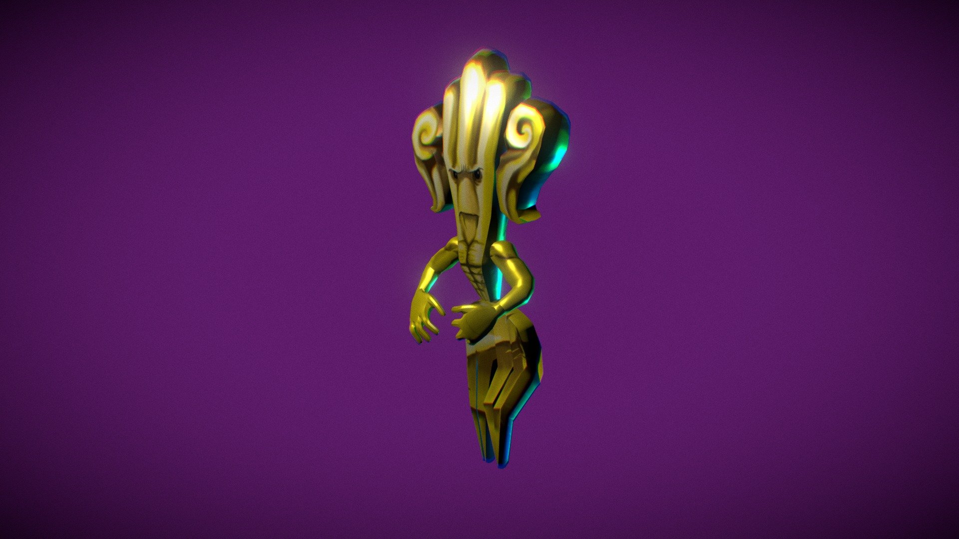 Fork Guy the enemy second form - 3D model by omersozdemir [5f9f975 ...