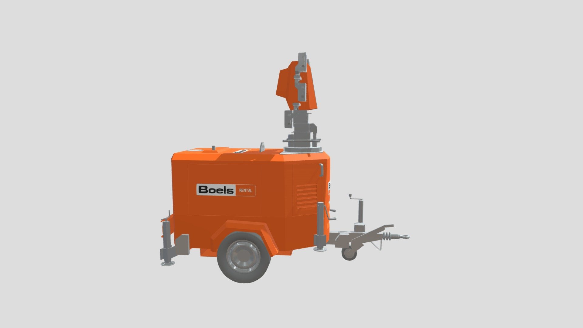Boels Rental - Tower Light X- Eco Hybrid Lithium - 3D model by bimstore ...