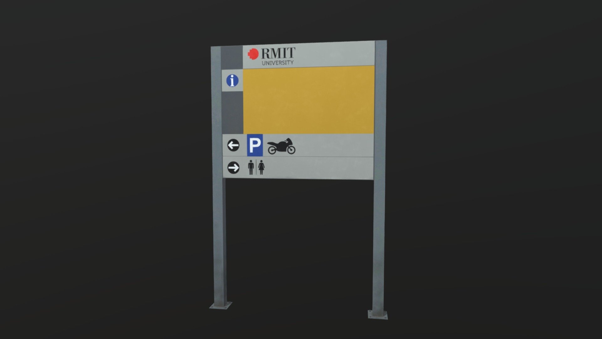 RMIT parking sign - Download Free 3D model by Khoa Nguyen (@ngdkh ...