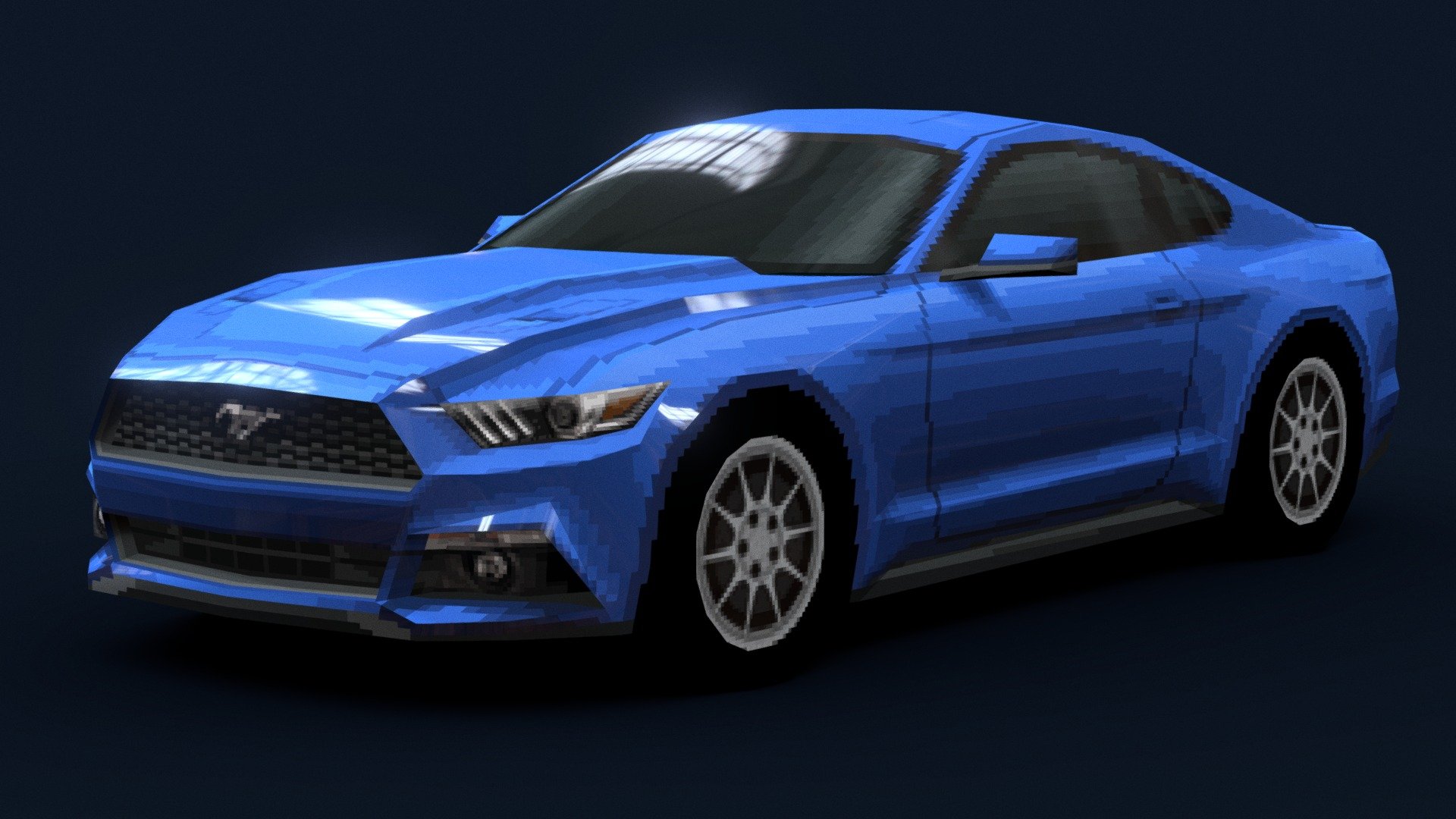 Ford Mustang GT (PS1 Low-poly) - Buy Royalty Free 3D model by Evgeniy ...