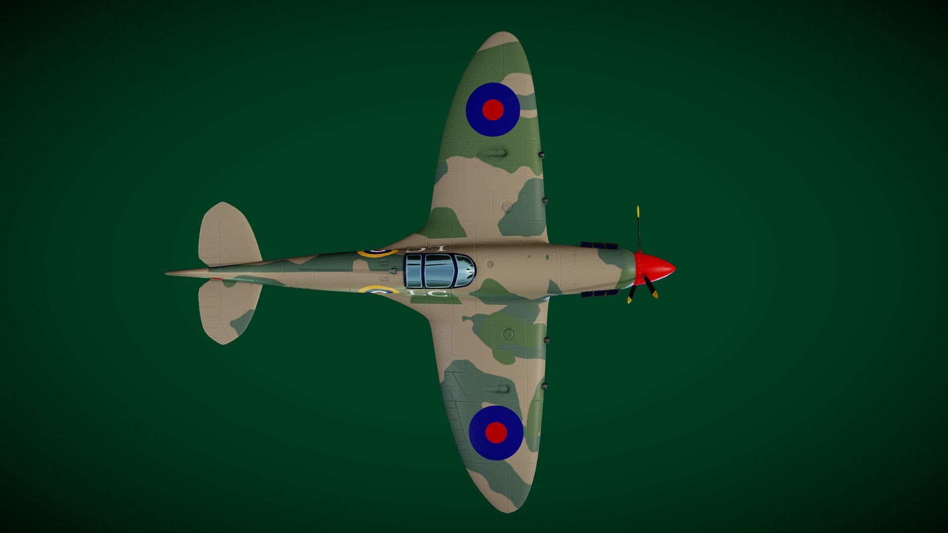 Supermarine Spitfire Mk IX - 3D model by Redpool (@skanda.vishwanath3 ...