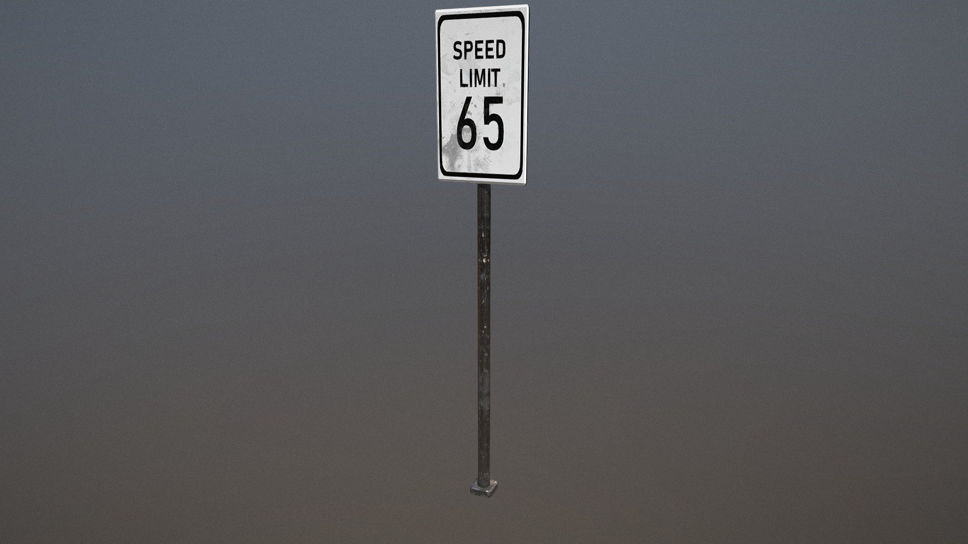 65MPH Speed Limit Sign - Download Free 3D model by RealgrumpyKitten1 ...