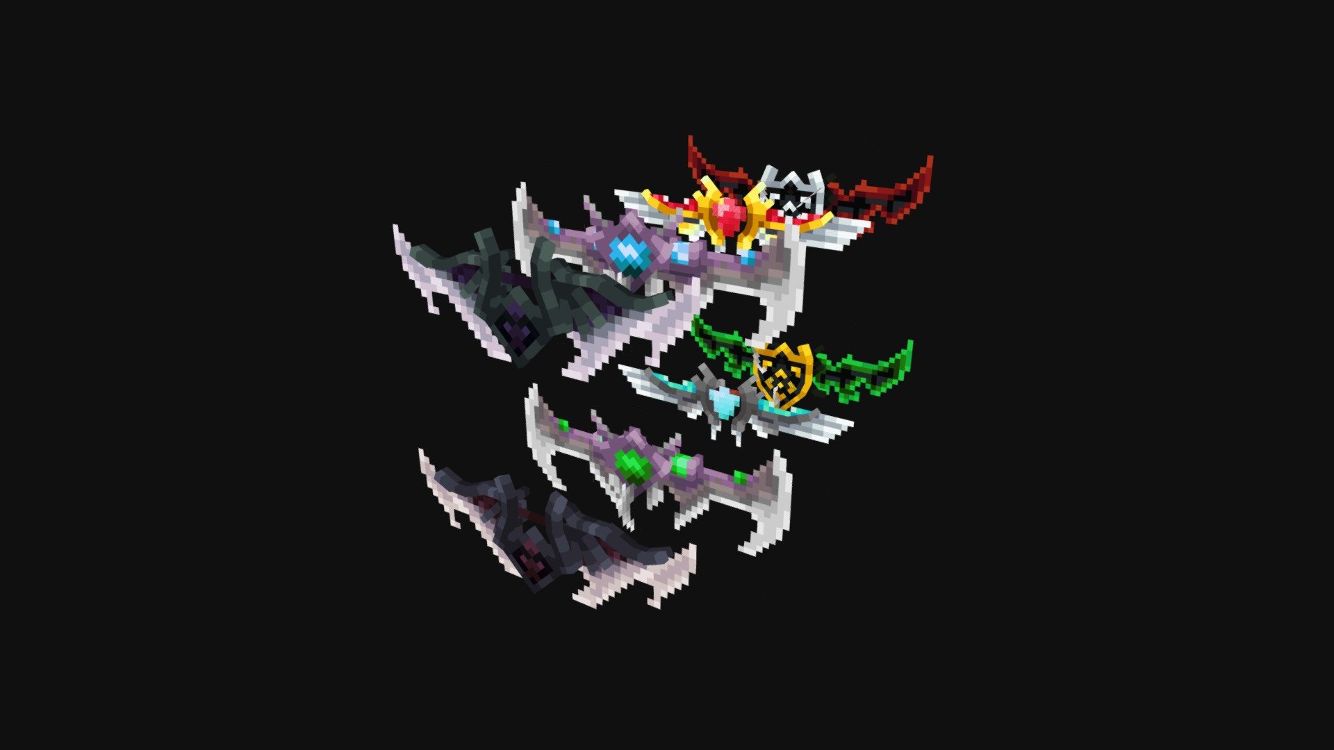 Voxelspawns Glaives Set - 3D model by voxelspawns [5fa5dee] - Sketchfab