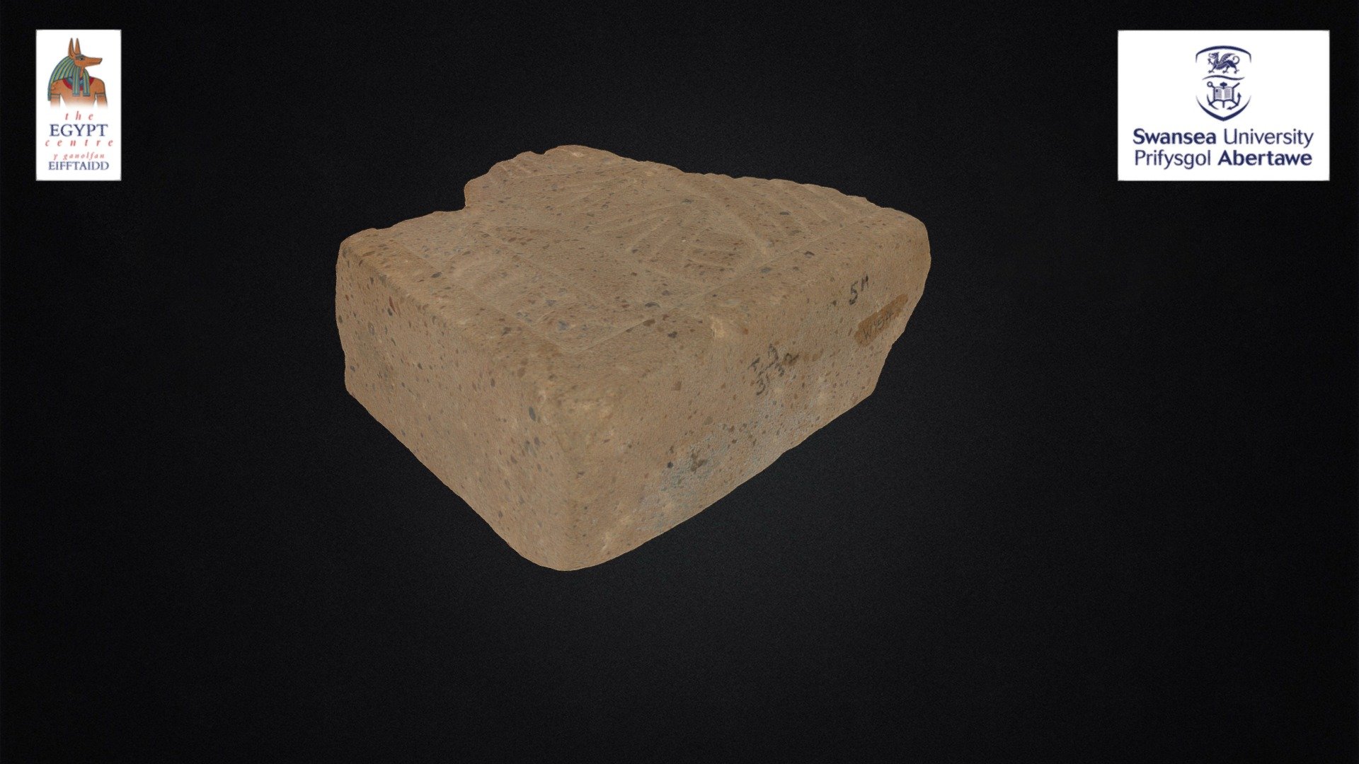 Statue Fragment (W154) - Download Free 3D model by The Egypt Centre ...