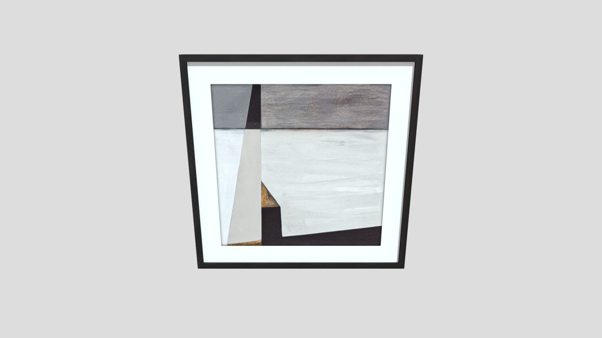 Framed Picture - Neutral Geometrics II - Buy Royalty Free 3D model by ...