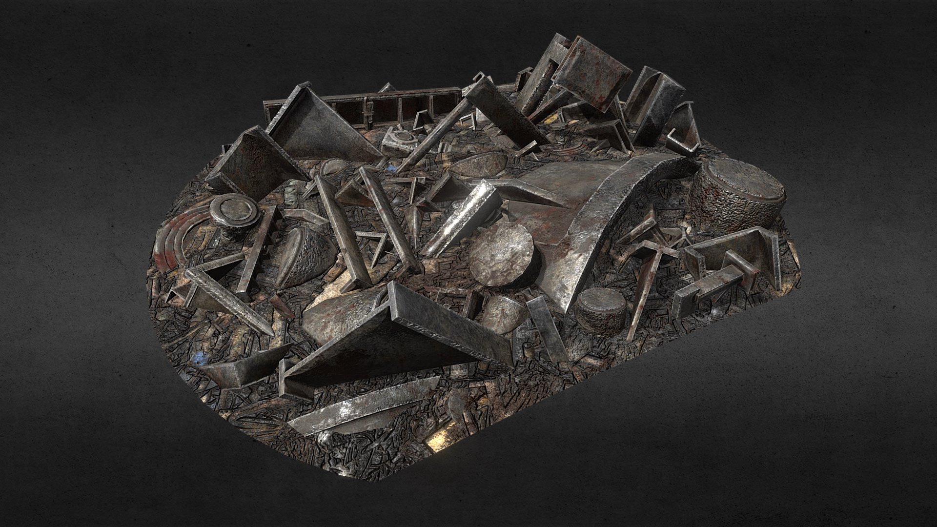 ScrapMetalPiles - 3D model by huai_te [5fa8b4a] - Sketchfab