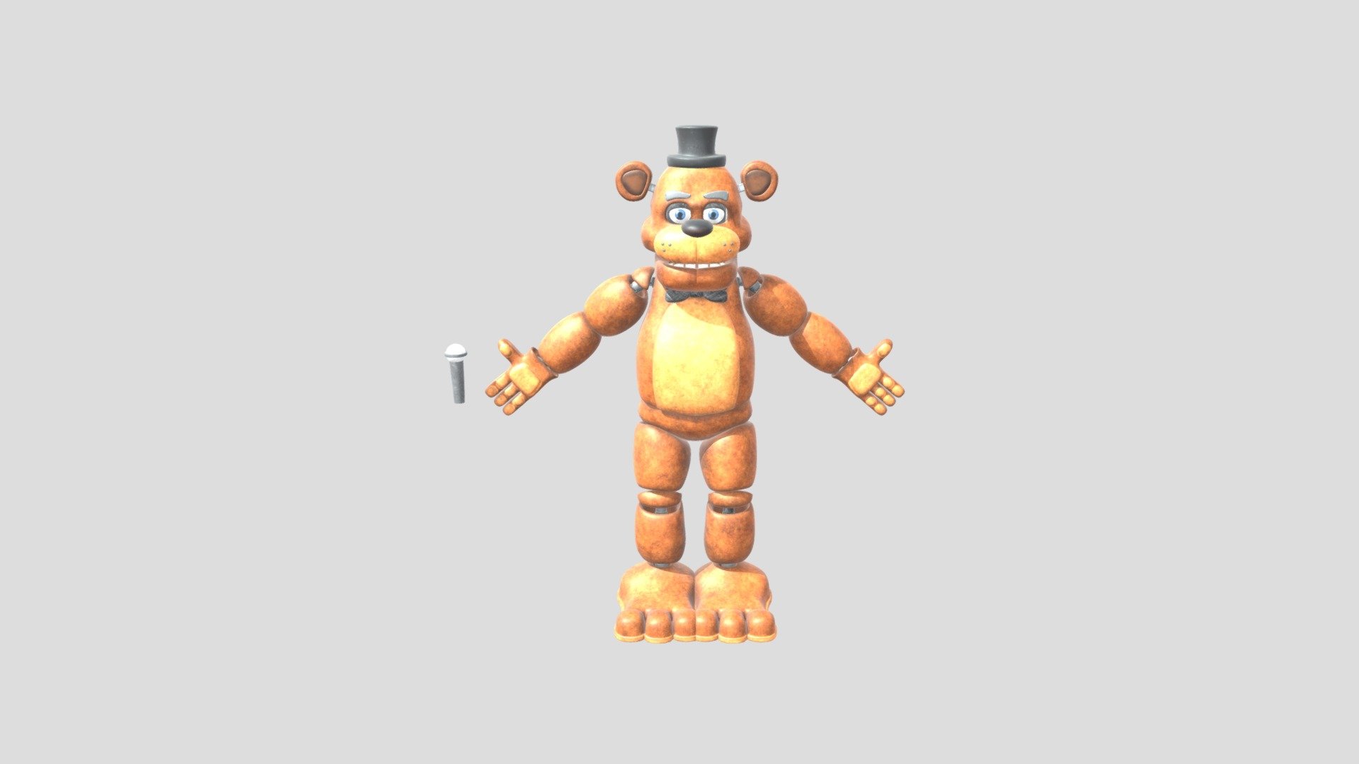 fnaf-1-freddy-fazbear - 3D model by rodri2712 [5fa92f7] - Sketchfab