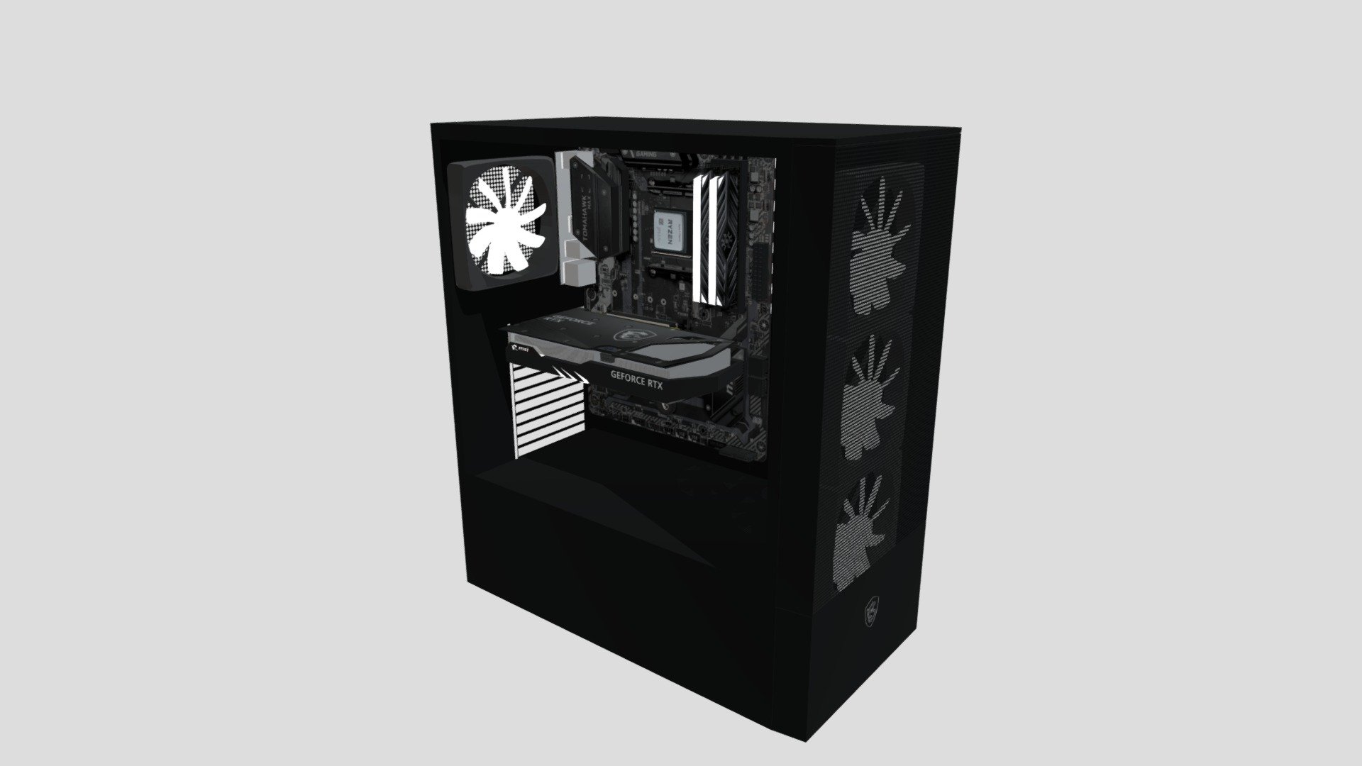 Gaming pc case - Download Free 3D model by shig0 [5faa051] - Sketchfab