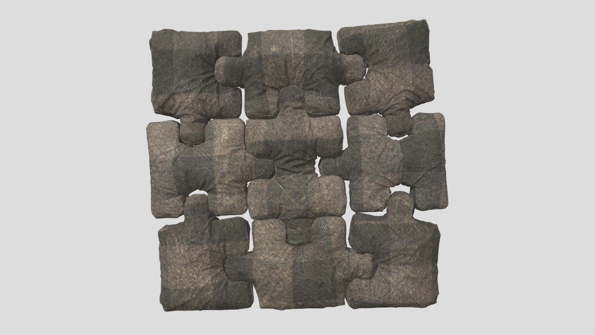 Decorative pillows for children's bedroom - Buy Royalty Free 3D model ...