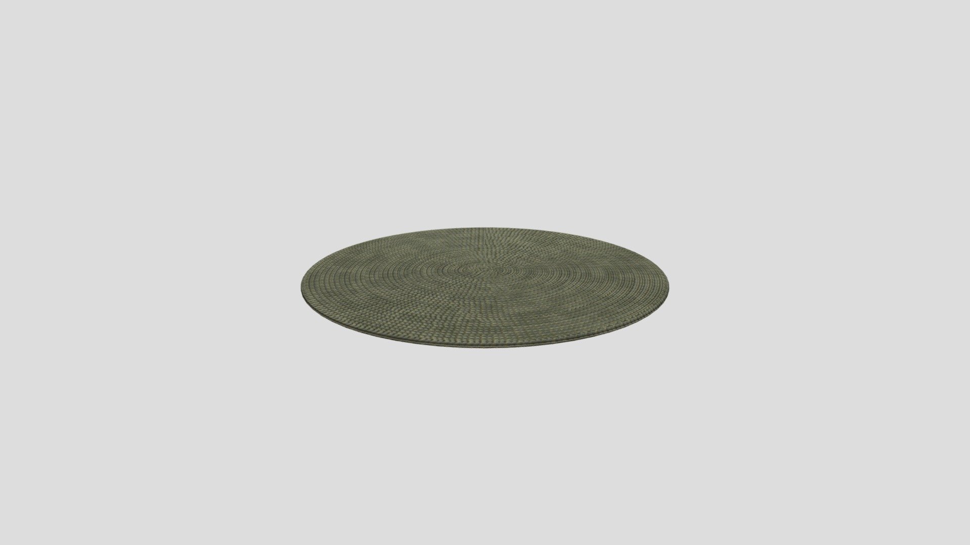Round rug in woven jute quality - Buy Royalty Free 3D model by ...