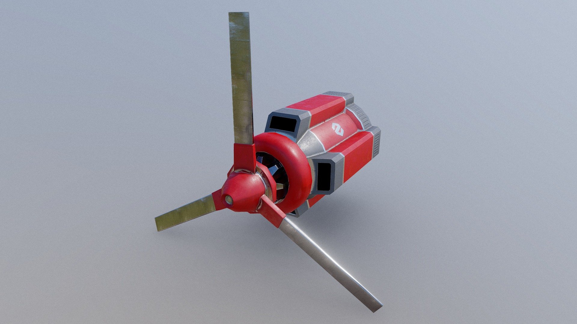 Engine with prop - Download Free 3D model by Yo.Ri (@grox777) [5fad3a2 ...