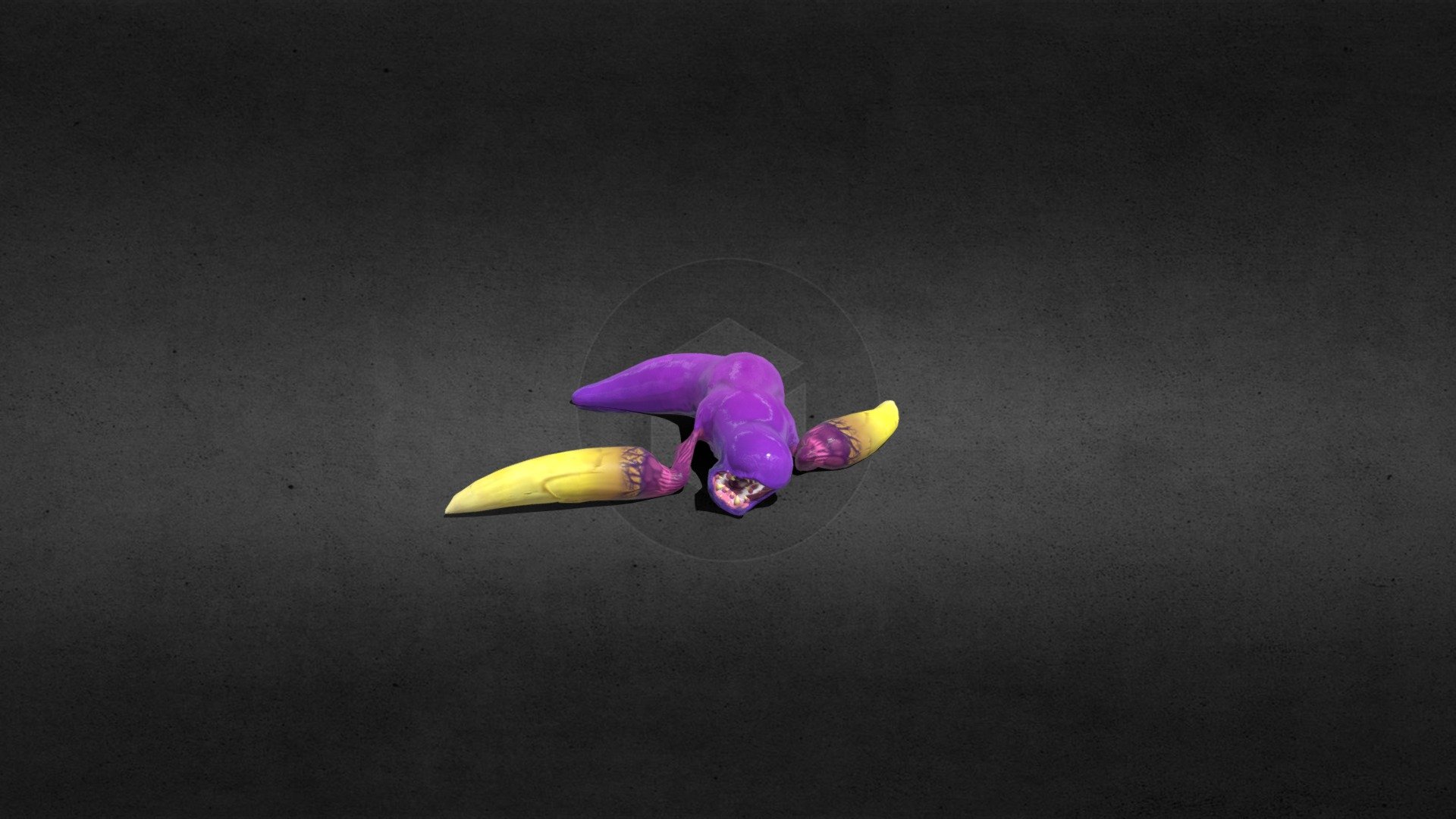 Alien slug enemy - 3D model by Emil haugaard (@haugaard) [5fad458 ...