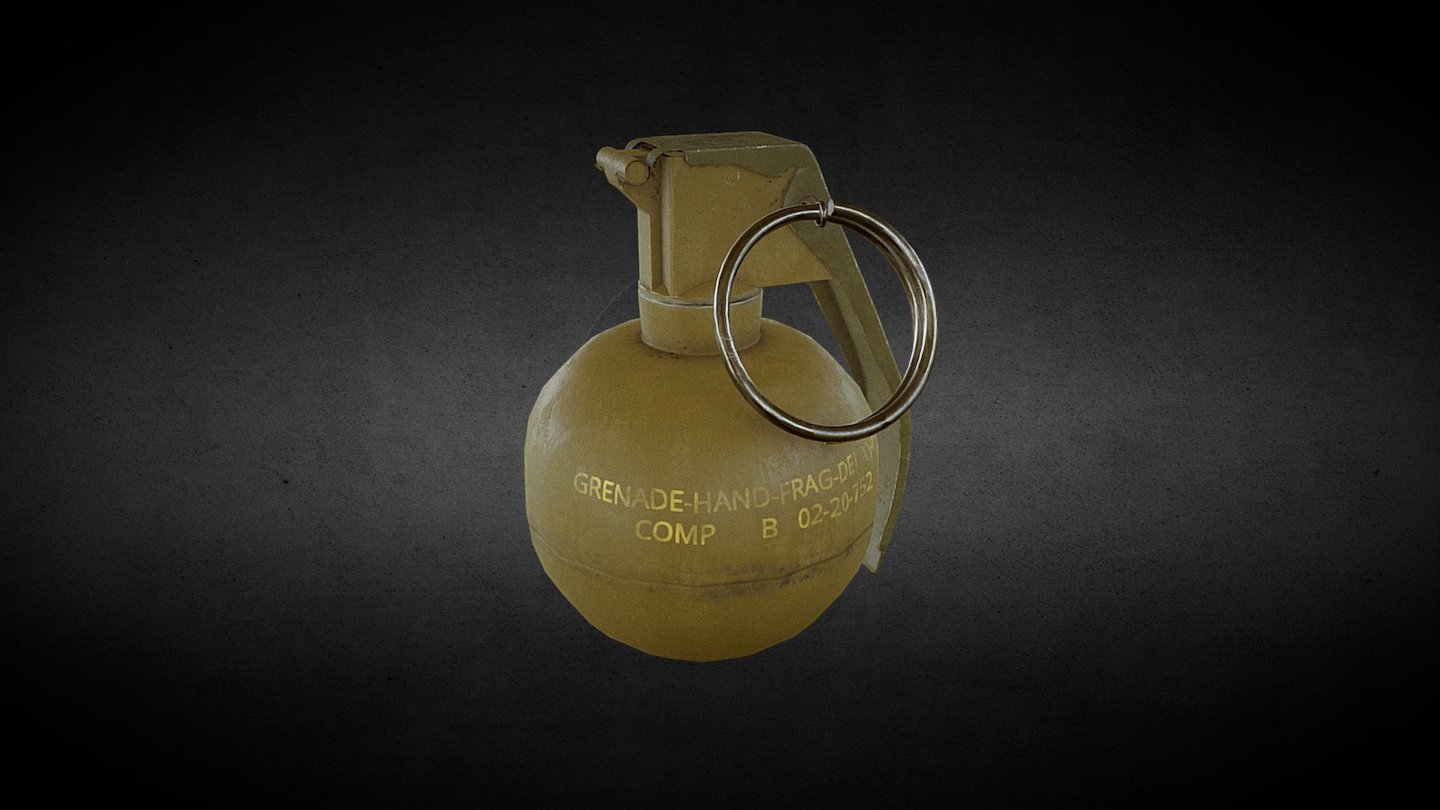 Fragmentation grenade M67 - 3D model by ghosty3d [5fae809] - Sketchfab