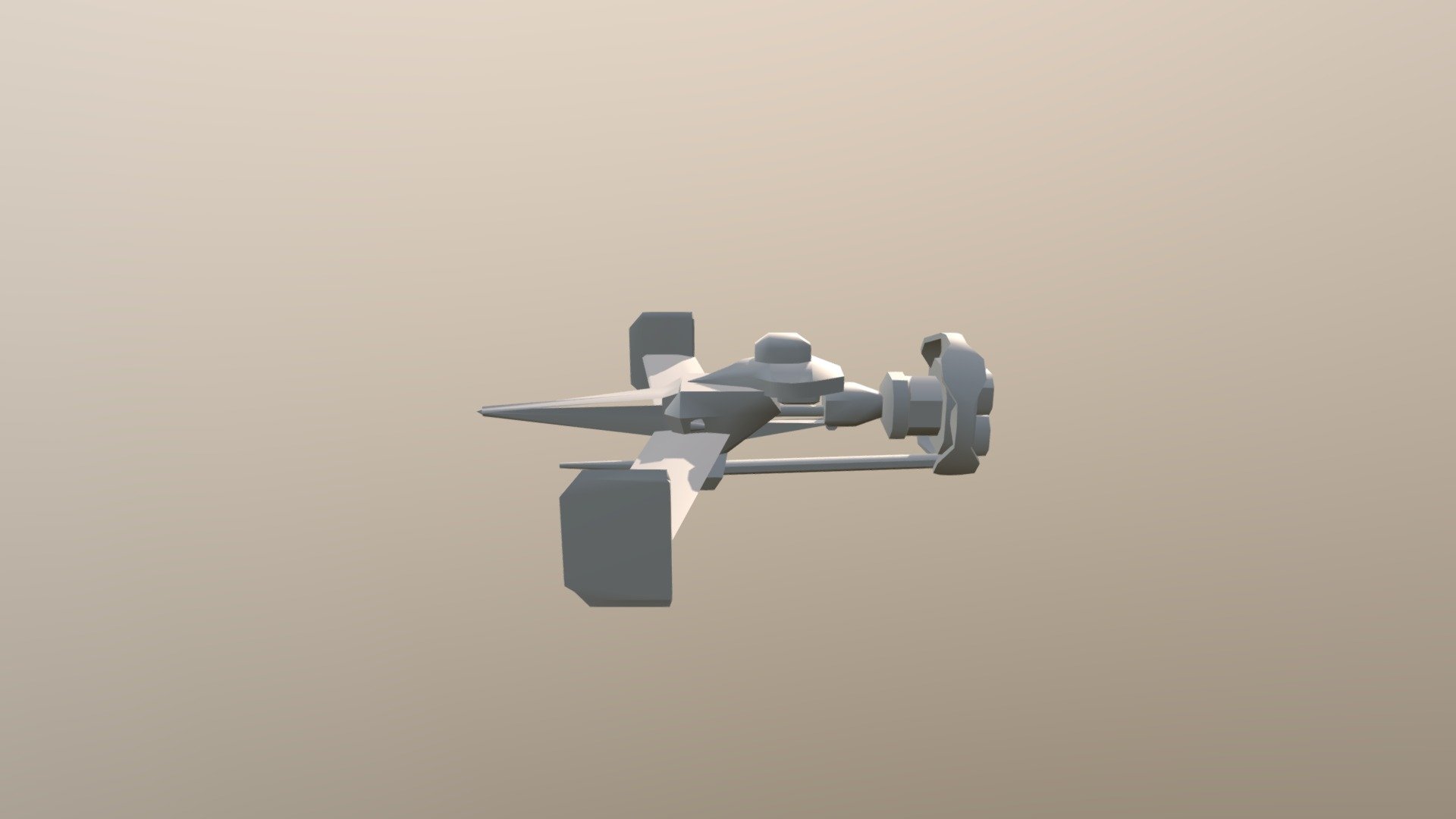 Spaceship v2 - 3D model by kameleon300 [5fb1303] - Sketchfab