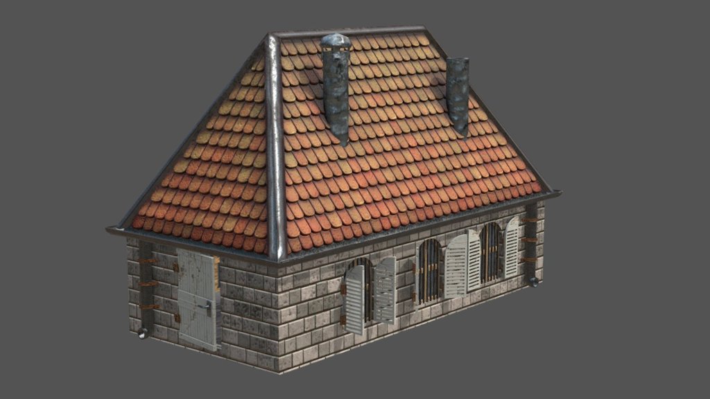 Procedural House #50 - 3D model by benlemoine [5fb460d] - Sketchfab