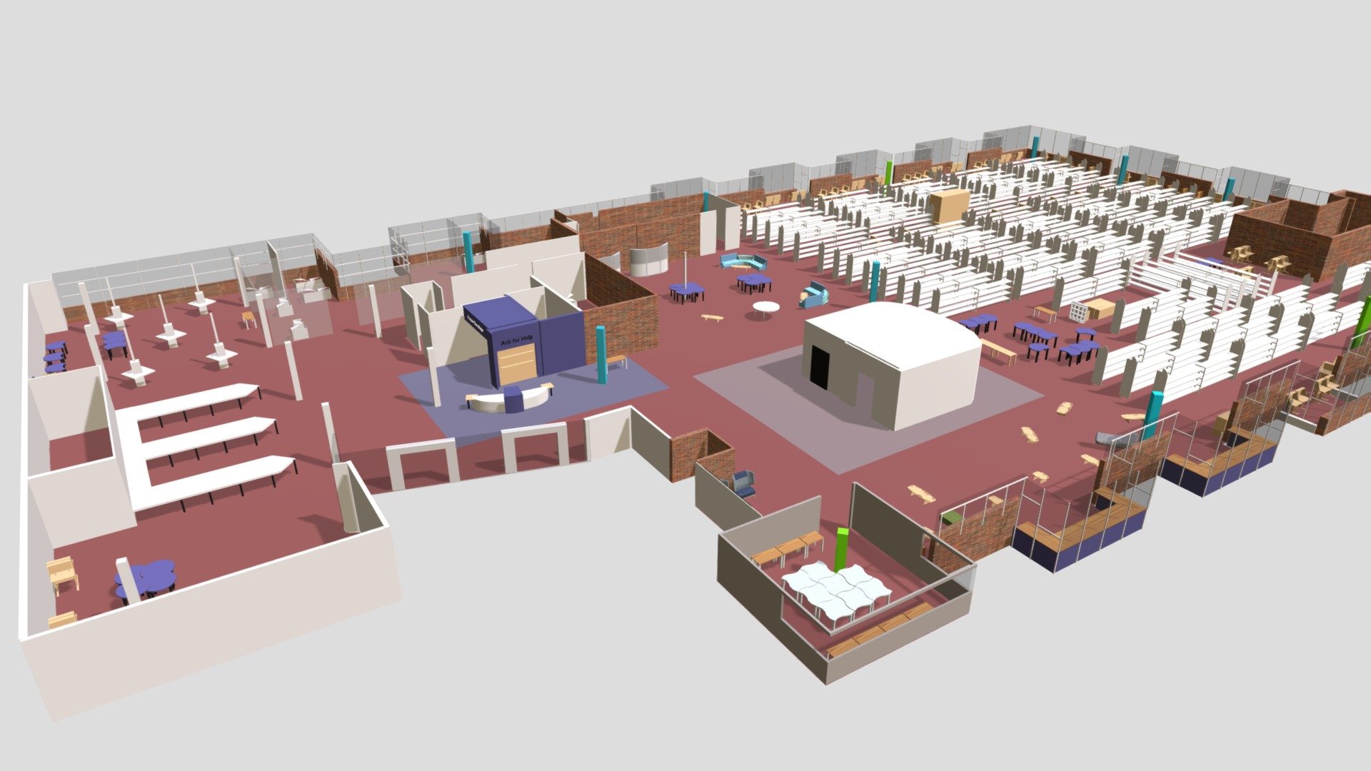 USQ Library Level 3 - 3D model by stephanie.piper [5fb4bb0] - Sketchfab
