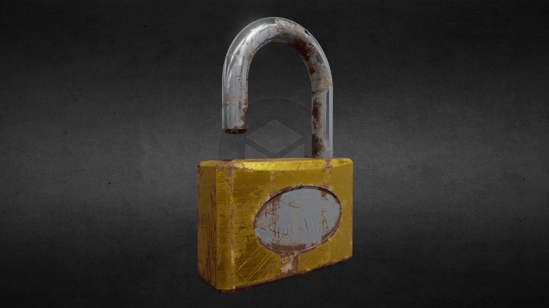 Rusty Padlock - 3D model by unfa [5fb5876] - Sketchfab