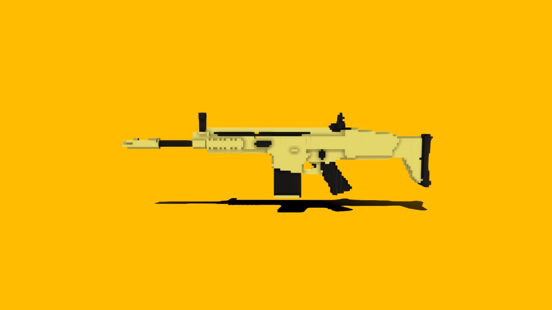 SCAR-H | Minecraft | Made by Nijen - 3D model by nijen [5fb5f52 ...
